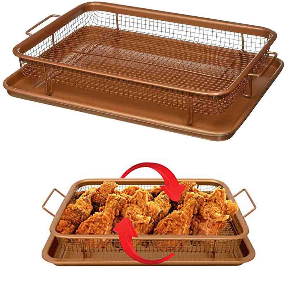 Copper Crisper, 2-Piece Non-Stick Bakeware Set - TezkarShop Official ...