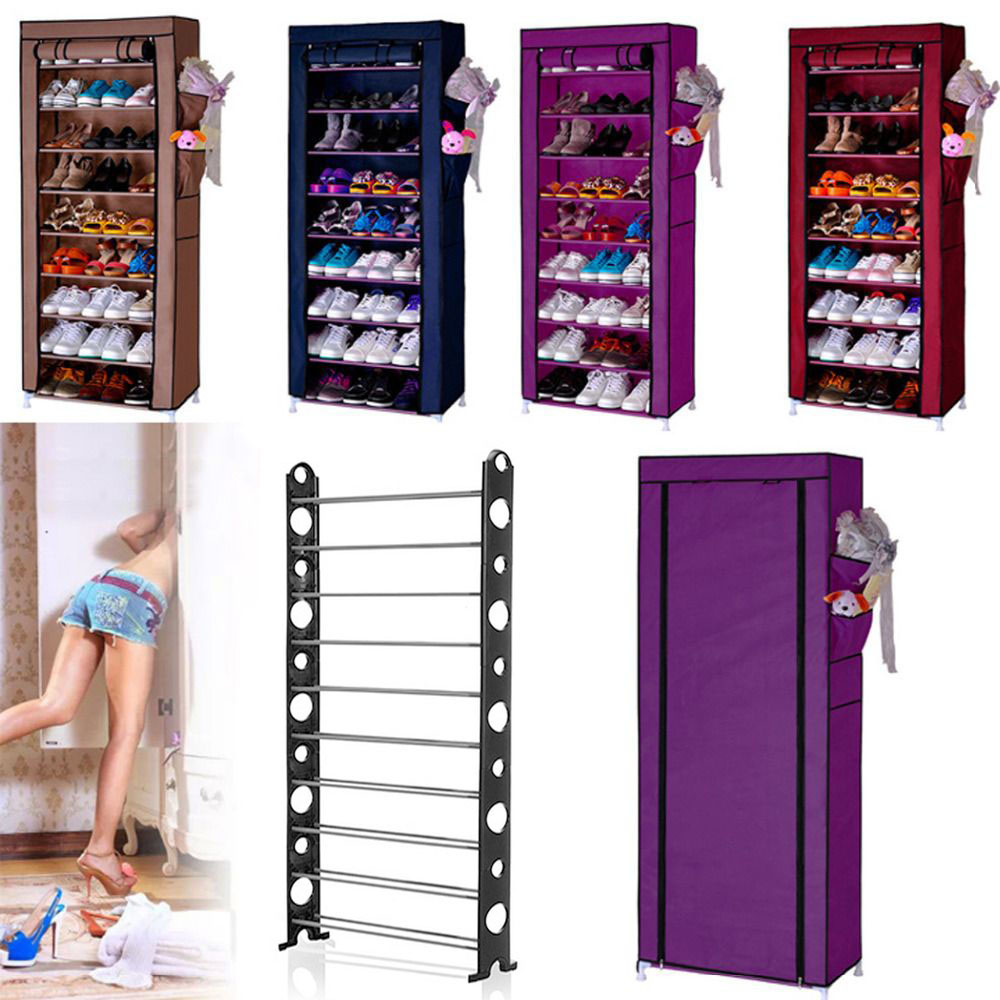 10 Layers Shoe Rack With Fabric Cover - TezkarShop Official Website
