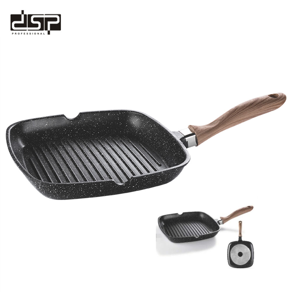 DSP 28CM TOUGHENED NON-STICK GRILLPAN CA006-D28-BLACK - TezkarShop ...