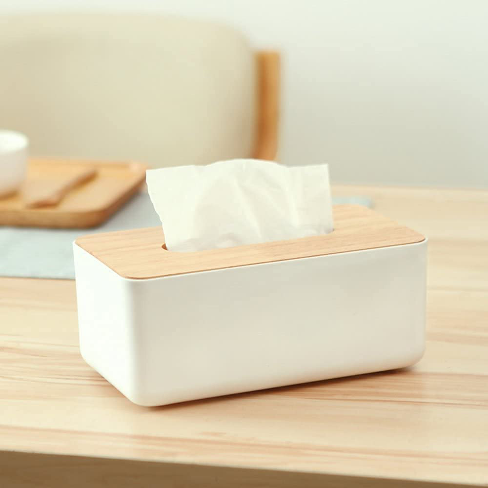 Rectangle Tissue Box With Wood Lid - TezkarShop Official Website