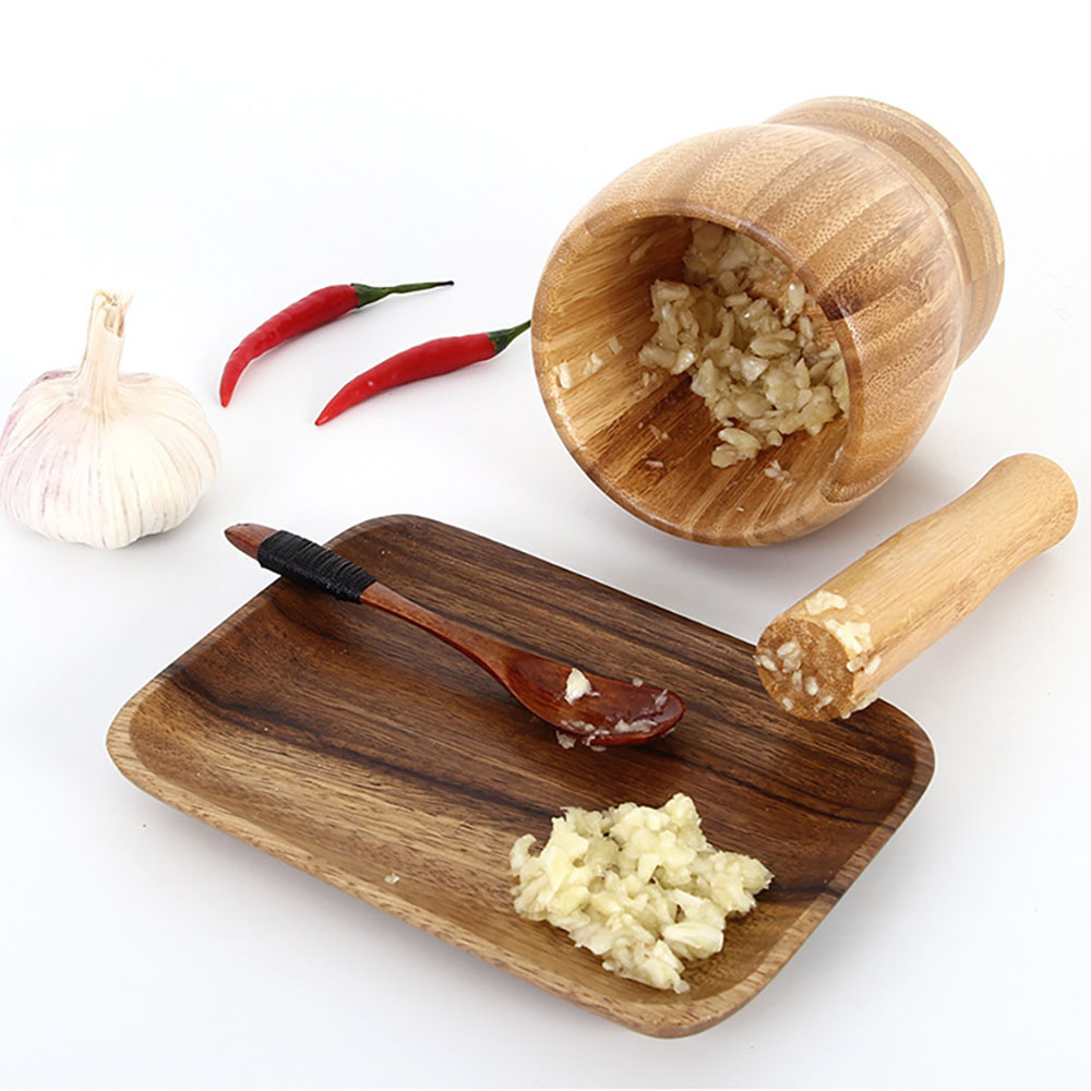 Cool Gift Bamboo Pounded Garlic Pot - TezkarShop Official Website