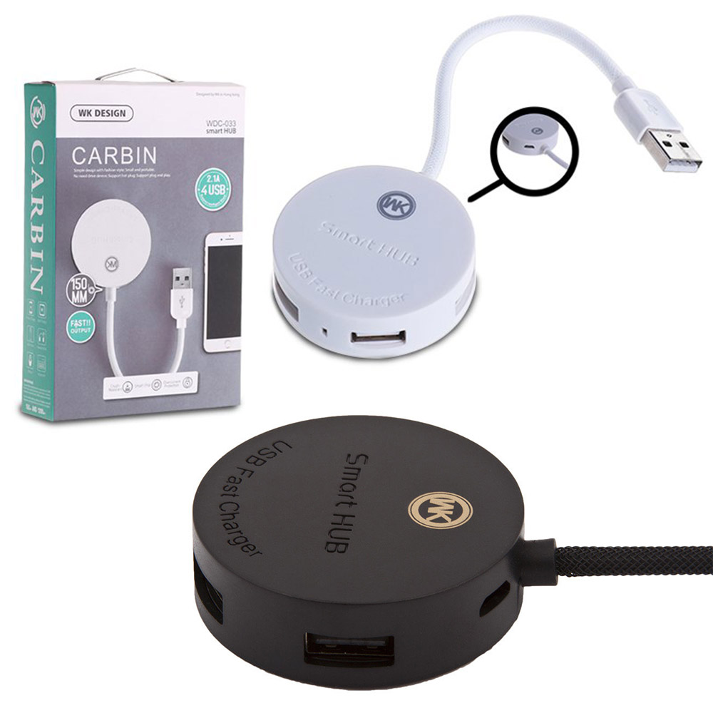 WK Design, Smart HUB, WDC-033, 4 Ports - TezkarShop Official Website