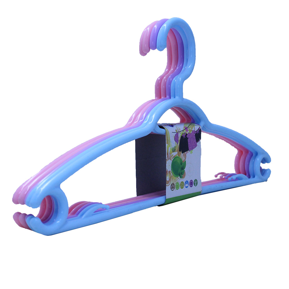 Set of 5 Pcs, Plastic Cloth Colored Hanger Rack - TezkarShop Official ...