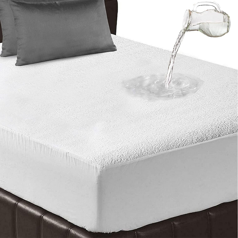100% Cotton Towel Waterproof Pillow & Mattress Protectors - TezkarShop ...