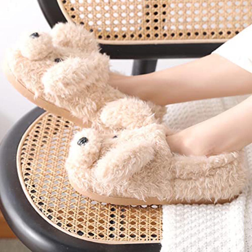 Cute Animal Women Fluffy Home Slippers - TezkarShop Official Website