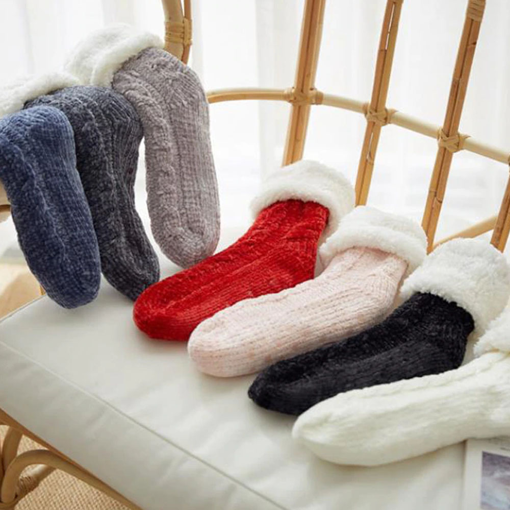 Women Slipper Socks Winter Warm Fleece - TezkarShop Official Website