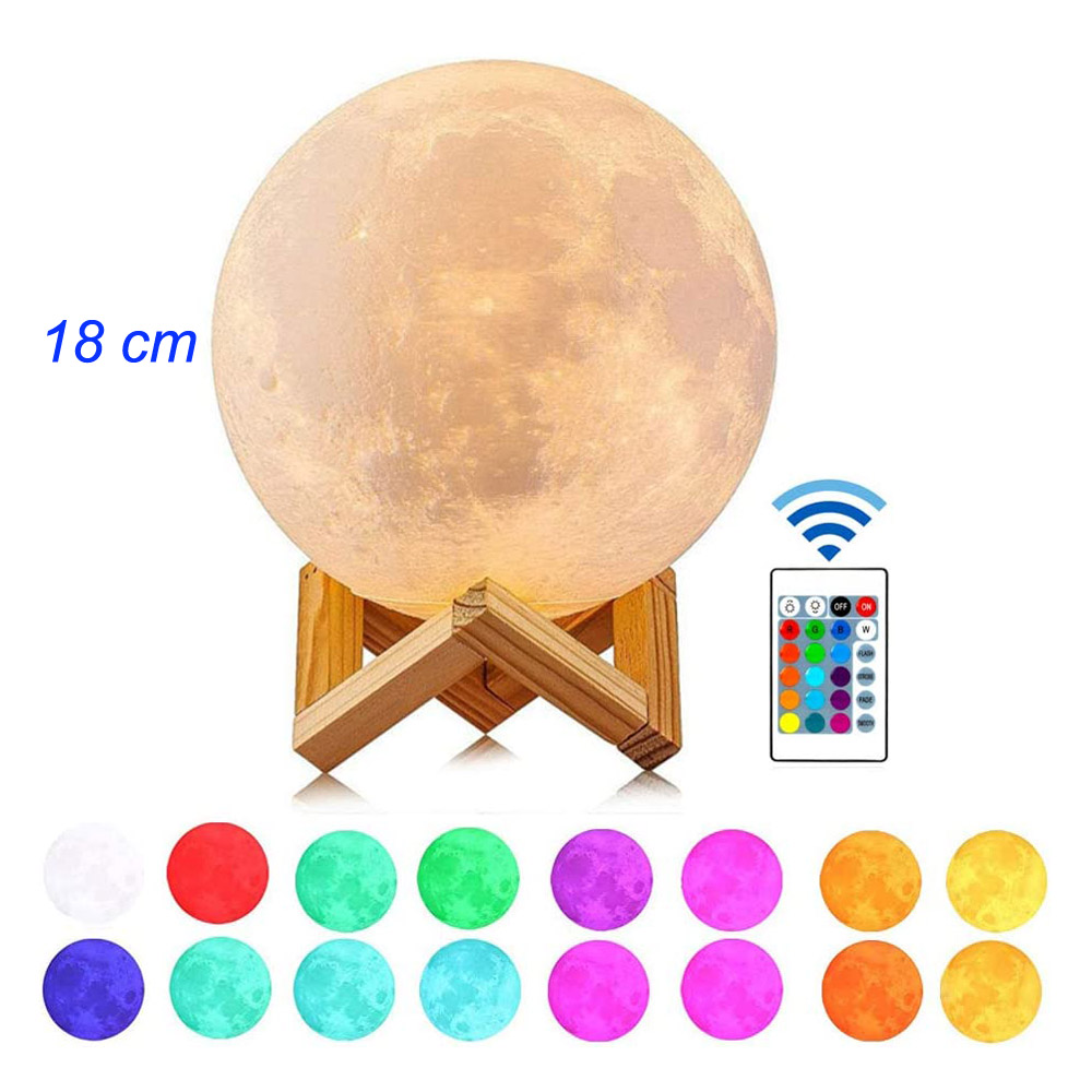 18 cm LED Moon Light with Remote Control - TezkarShop Official Website