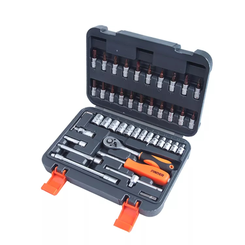 Finder, 46pcs 1/4" Sockets Set - TezkarShop Official Website