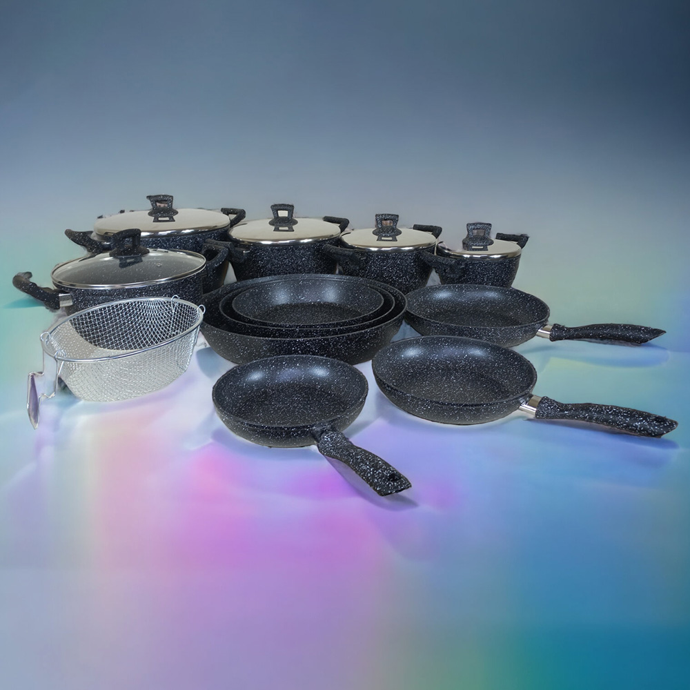 Phoenix, Professional Granite Cookware Set of 17pcs - TezkarShop ...