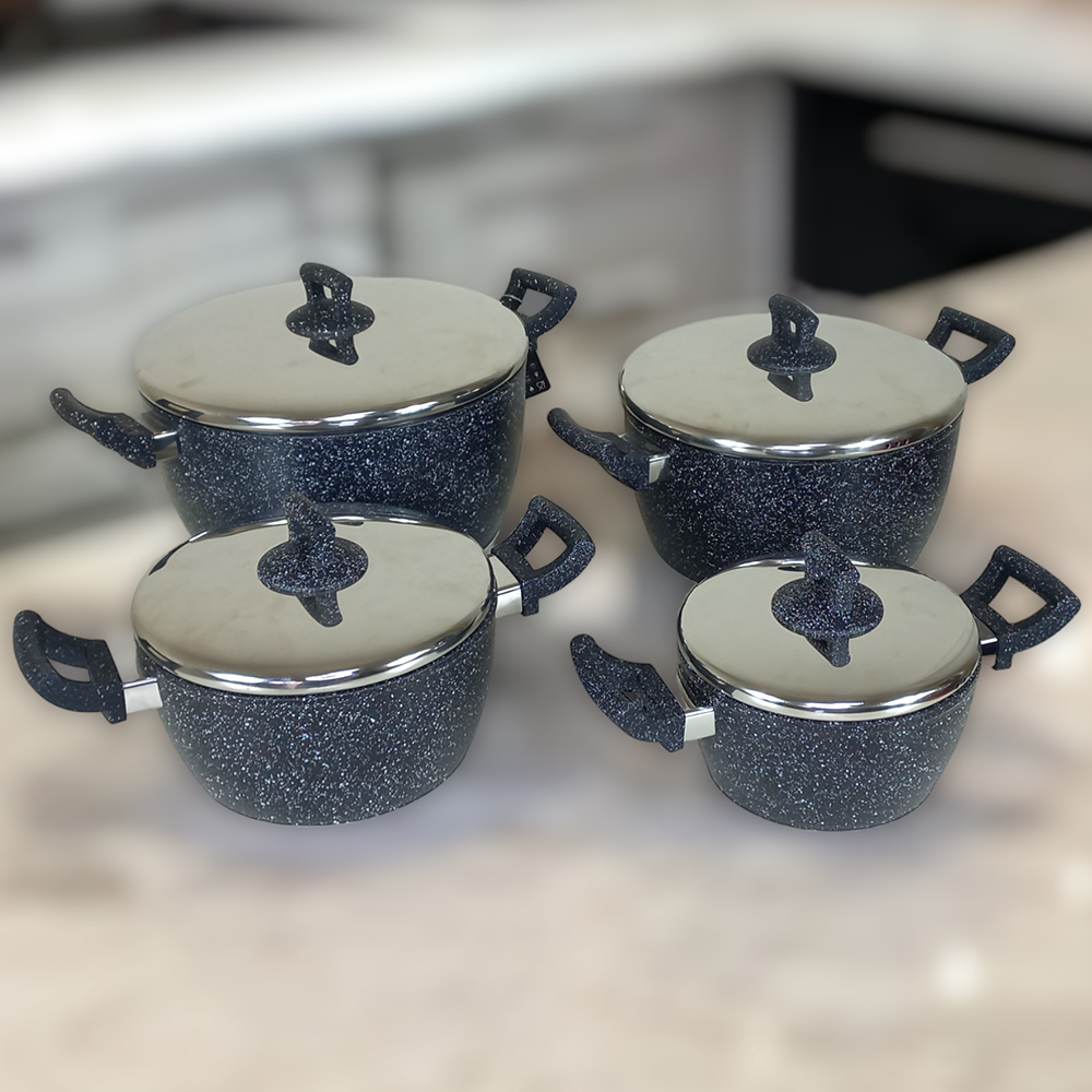 Phoenix, Professional Granite Cookware Set of 8pcs - TezkarShop ...