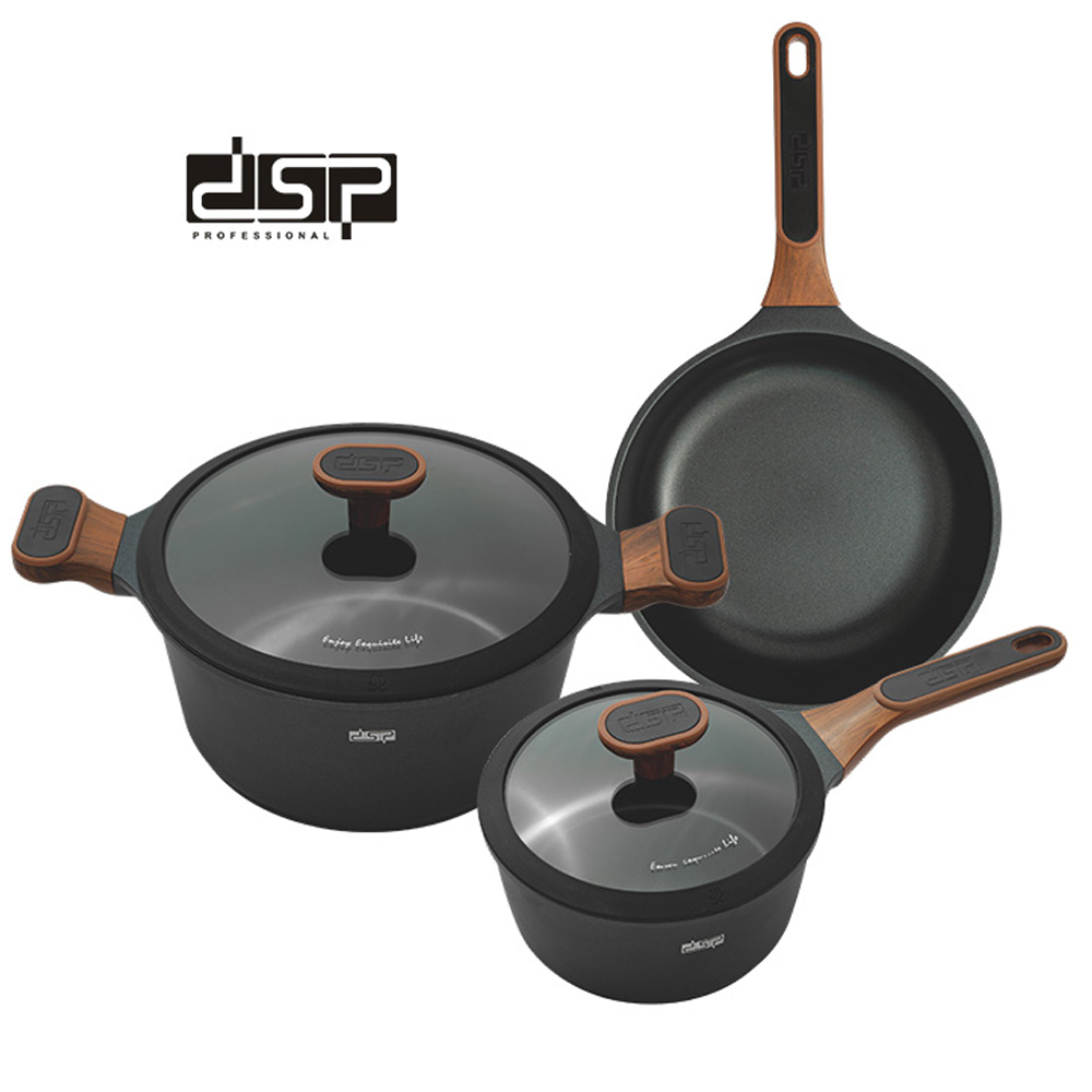 5 PCS DSP NONSTICK MULTI-COOKWARE SET CA009-S01 - TezkarShop Official ...