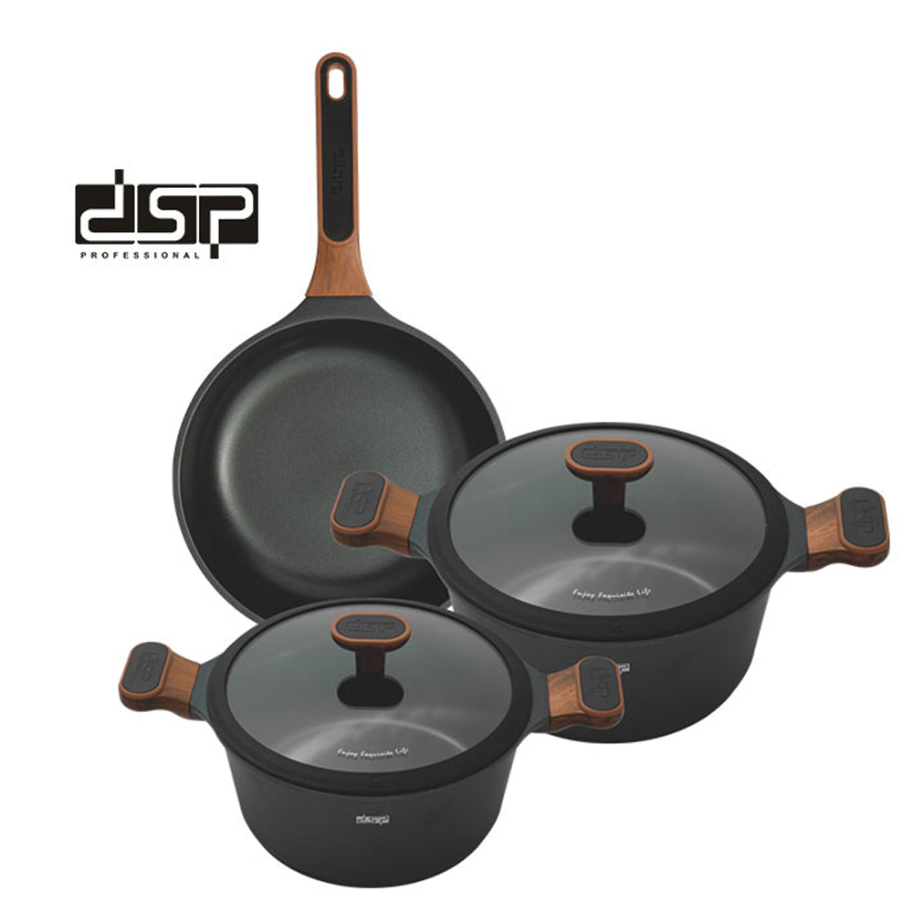 5 Pcs Dsp Nonstick Multi-cookware Set With 2 Lids Ca009-s02 ...