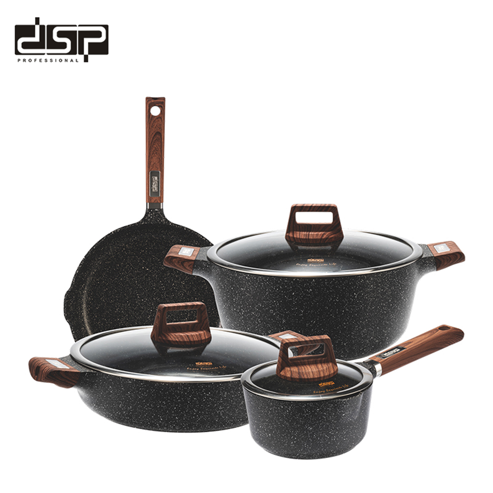 DSP Non-Stick Multi-Cookware Set of 7 PCS CA005-S01 - TezkarShop ...