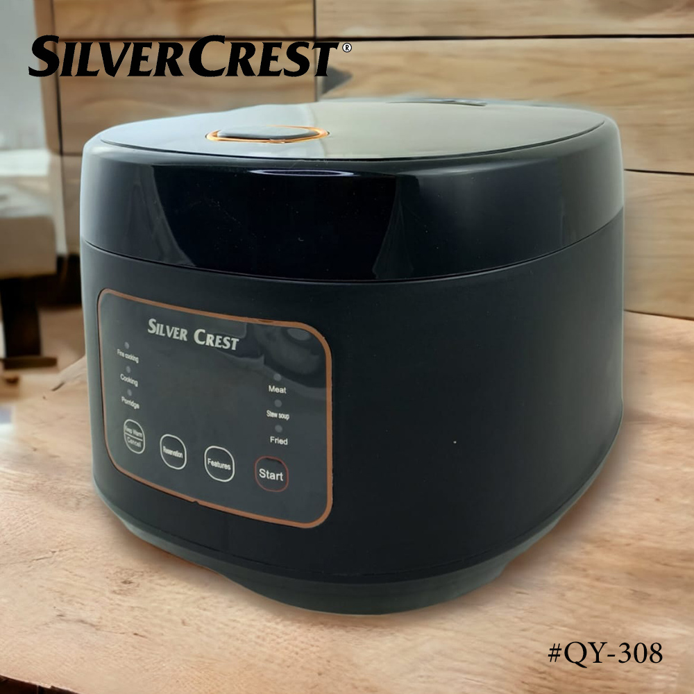 Silver Crest QY-308, Rice Cooker 5L Capacity Digital Control With Keep Warm - TezkarShop ...