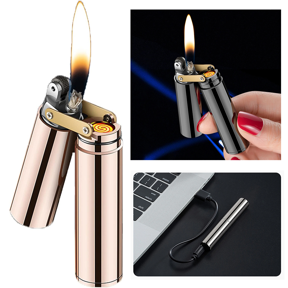 2 in 1 Kerosene Foldable Electronic Lighter #2020 - TezkarShop Official ...