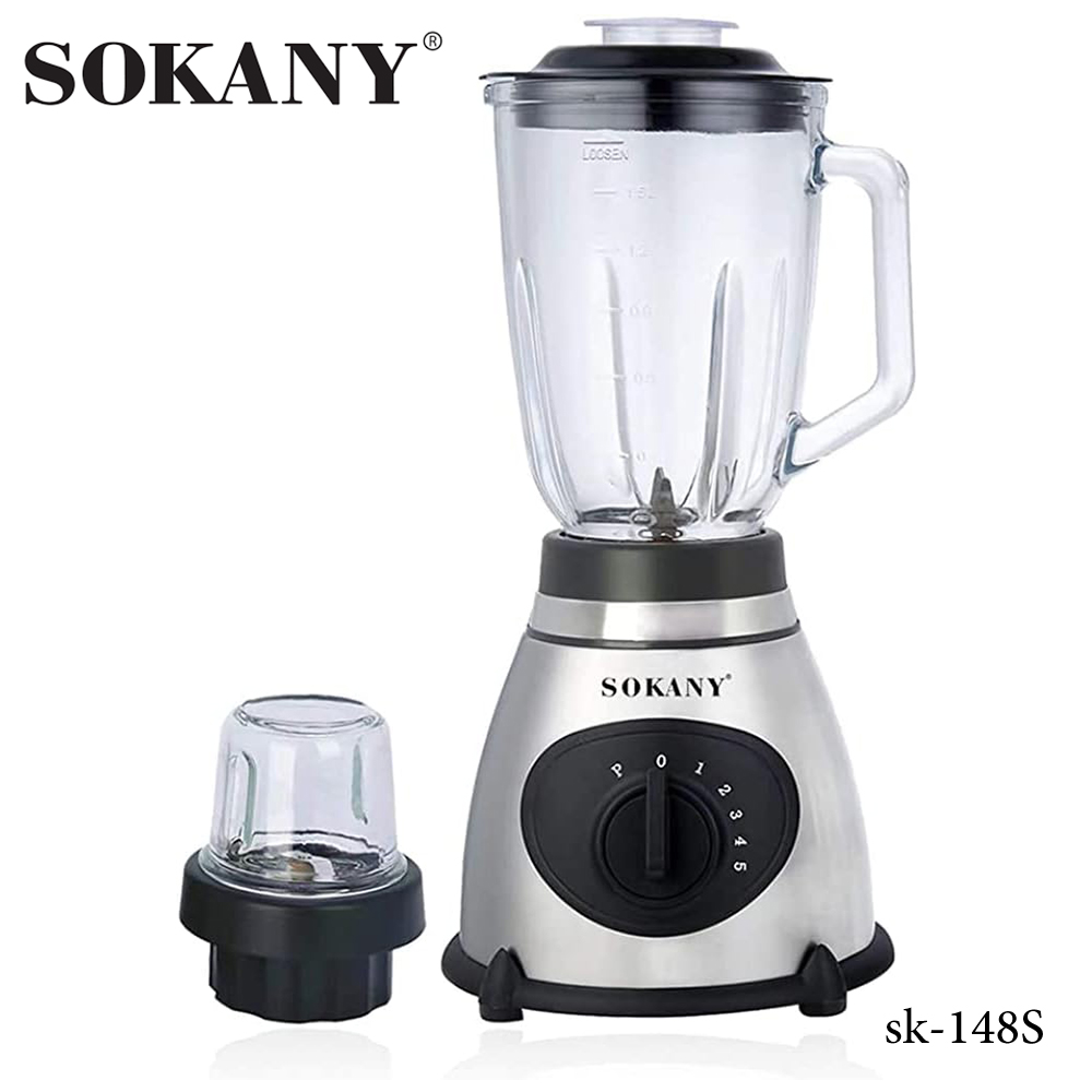 Sokany SK-148S, Stainless Steel Blender, 400w - TezkarShop Official Website
