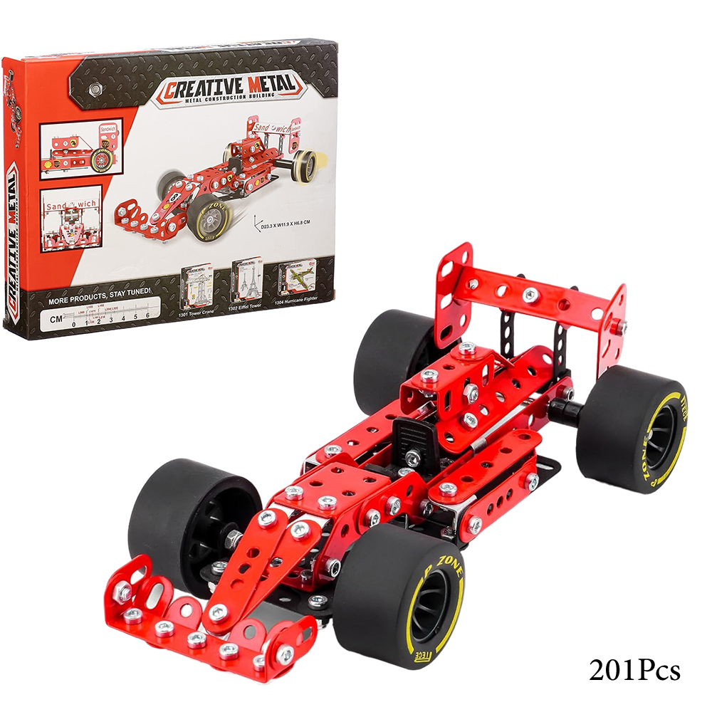 Creative Metal Construction Set for Kids, 201 Pieces, No.1303 ...