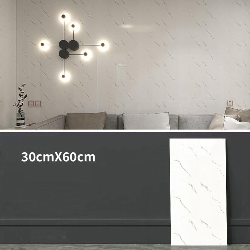High Gloss Marble Effect PVC Wall Sticker Self Adhesive - TezkarShop ...