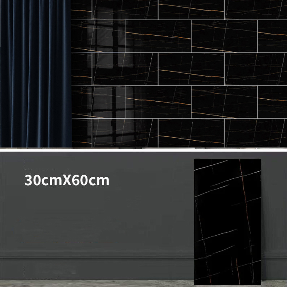 High Gloss Marble Effect PVC Wall Sticker Self Adhesive - TezkarShop ...