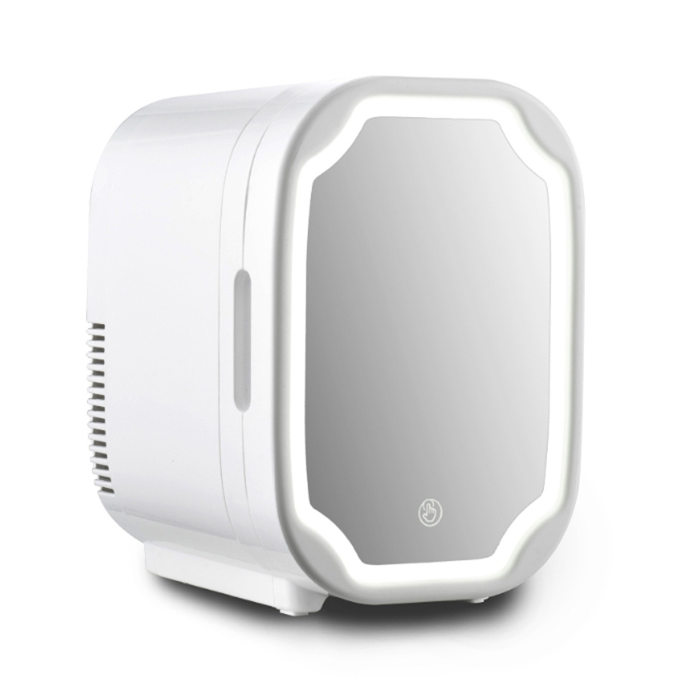 Beauty Mirror Refrigerator with Led Three Level Adjustable Light, 6 ...