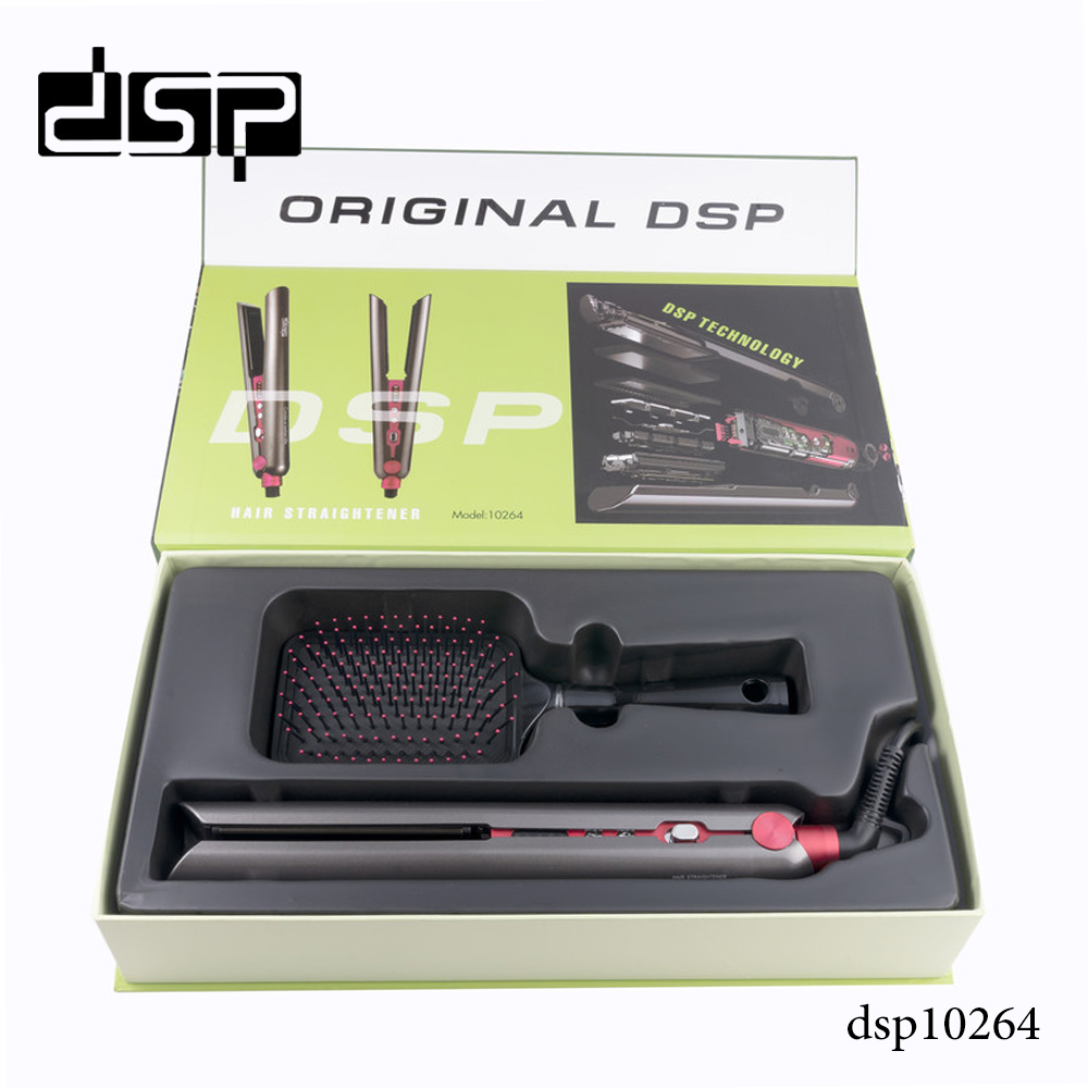 DSP 10264, Professional Hair Straightener With Hair Brush - TezkarShop ...