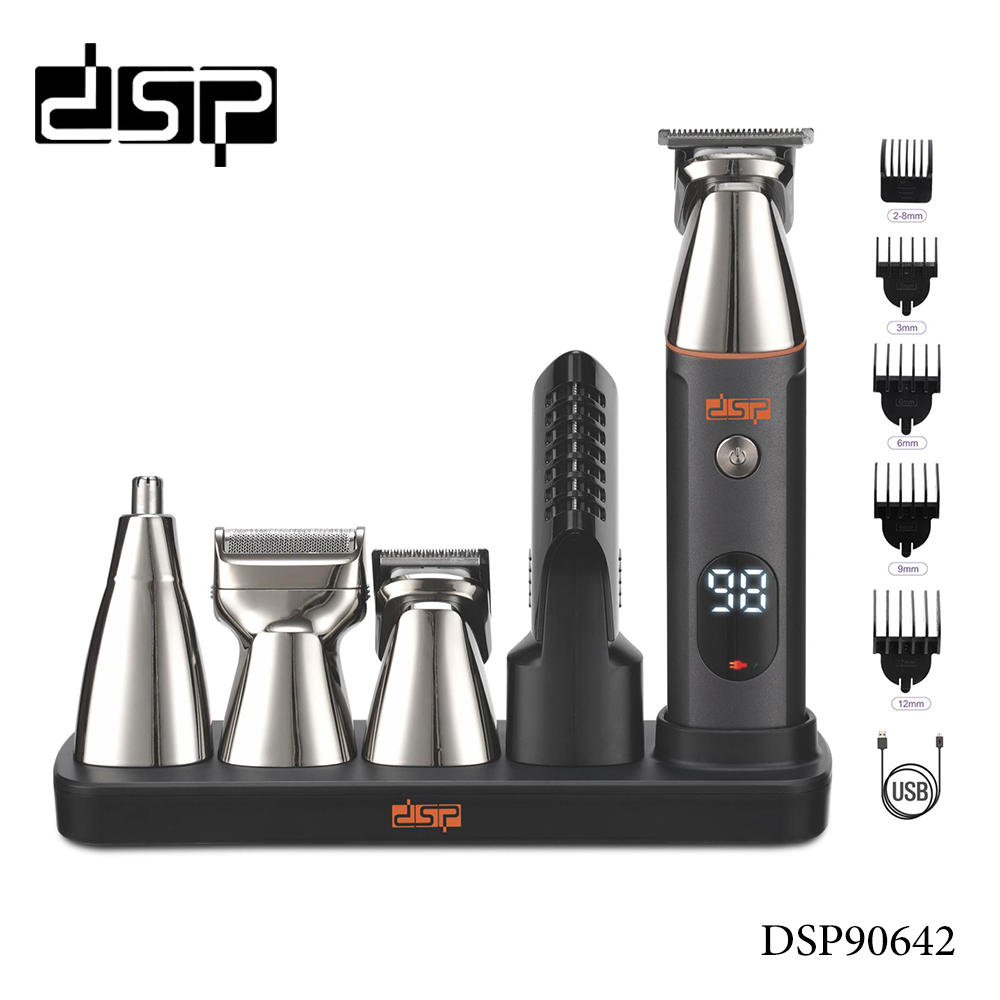 DSP 90642, 5-In-1 Rechargeable IPX6 Grooming Set - TezkarShop Official ...