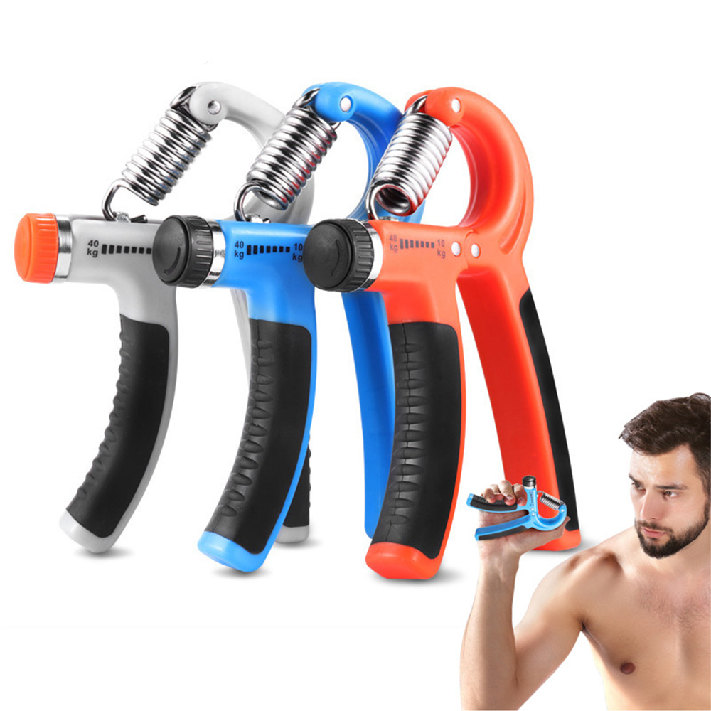 Adjustable Resistance Strength Trainer Hand Gripper Fingers Arm Muscle ...