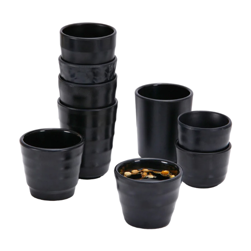 200ml Cup Black Melamine Dinnerware - TezkarShop Official Website
