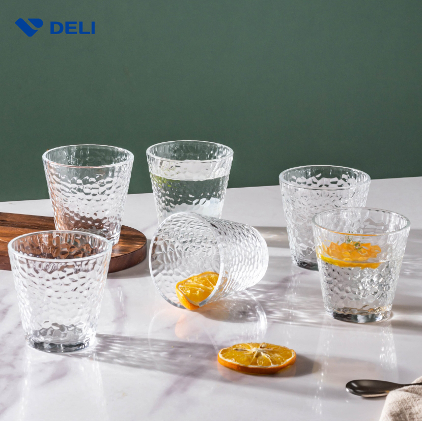 DELI 6-Pieces 335-ml Short Beverage Glass - TezkarShop Official Website