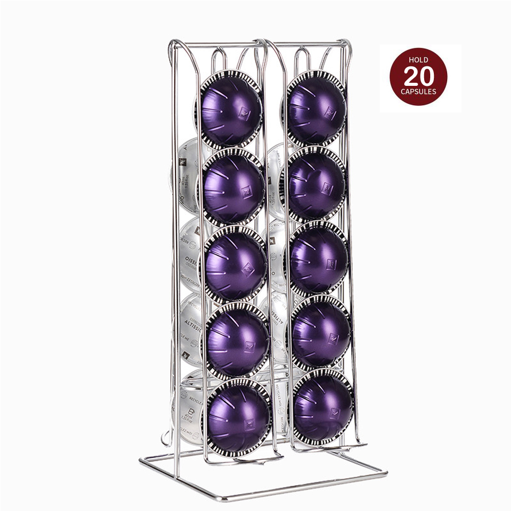 Coffee Capsule Stand Rack For Nespresso Vertuo - Holds 20-Capsules ...