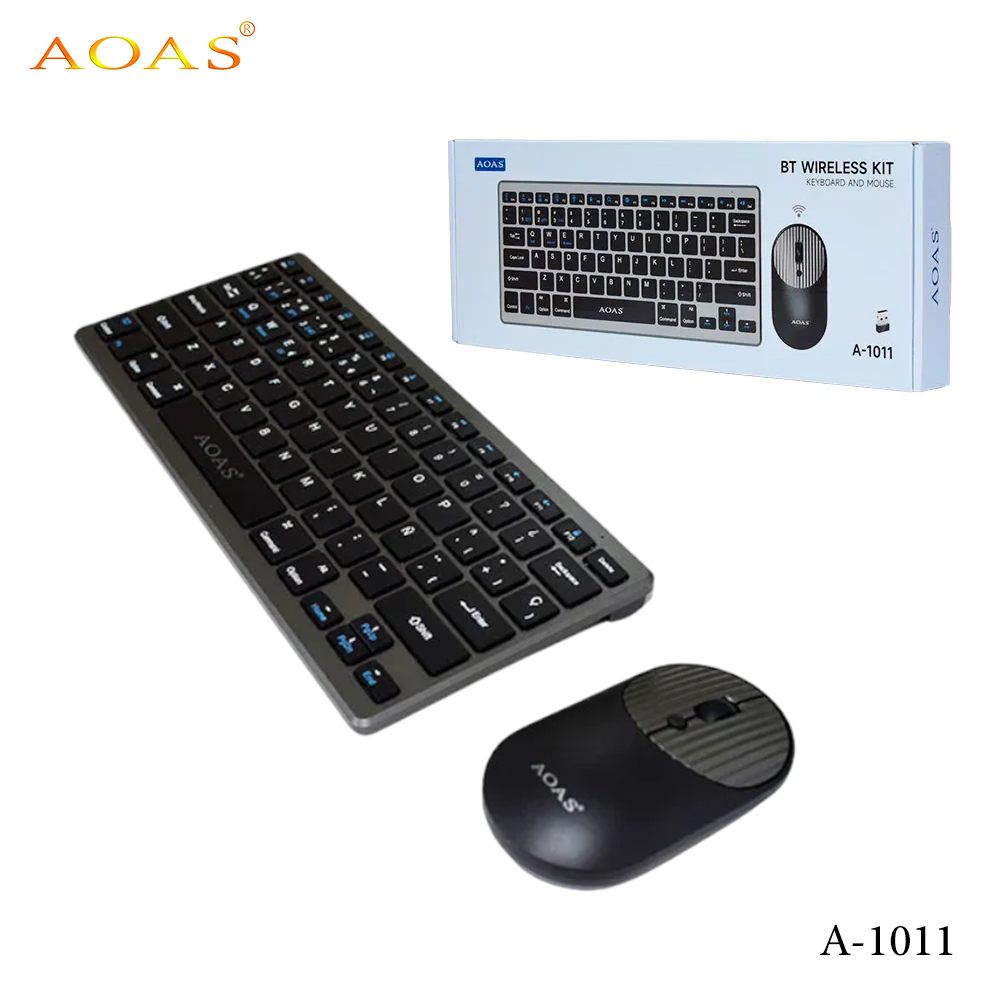AOAS A-1011 Wireless Keyboard and Mouse - TezkarShop Official Website