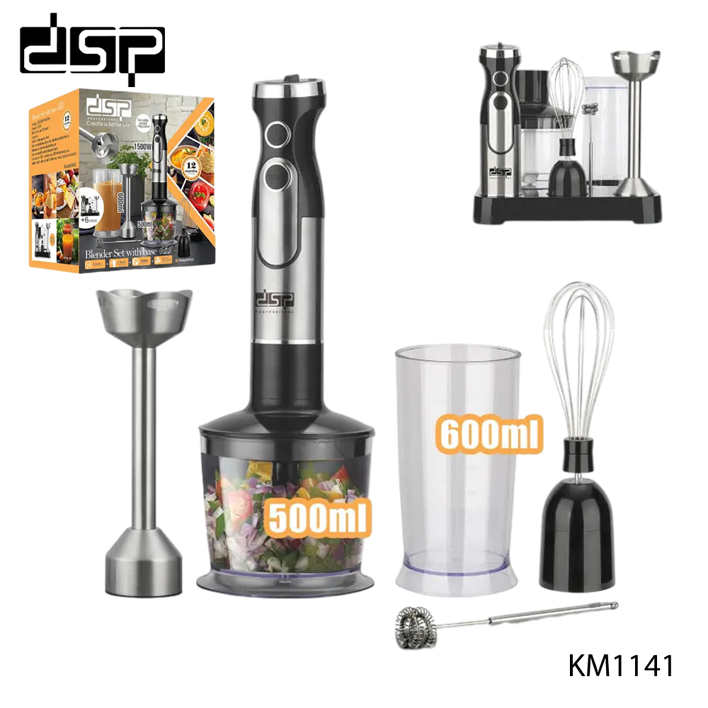 DSP KM1141, Blender Set with Base 6-in-1 - TezkarShop Official Website