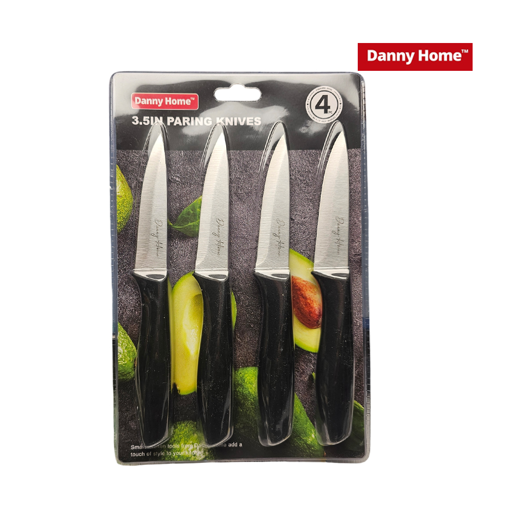 Danny Home 4-Pieces 3.5" Stainless Steel Paring Knife Set - TezkarShop ...