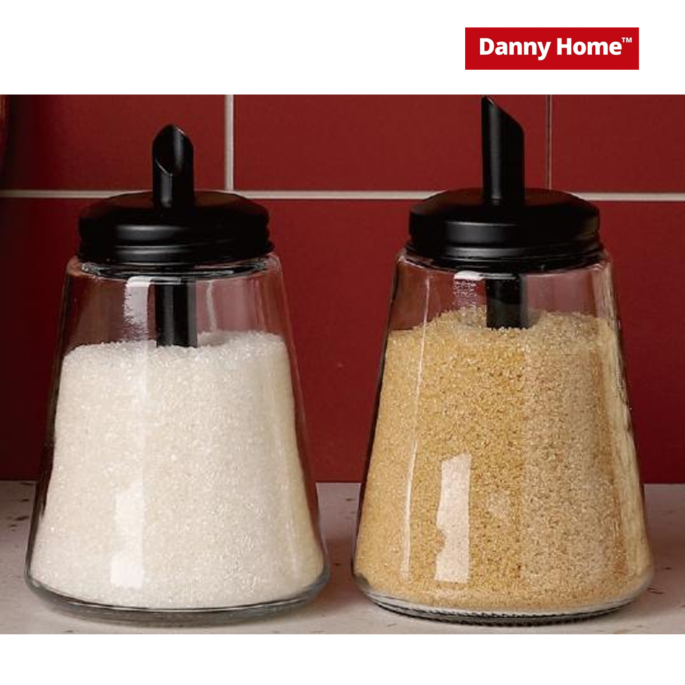 Danny Home 1-Piece Glass Jar Sugar Shaker 290ml - TezkarShop Official ...