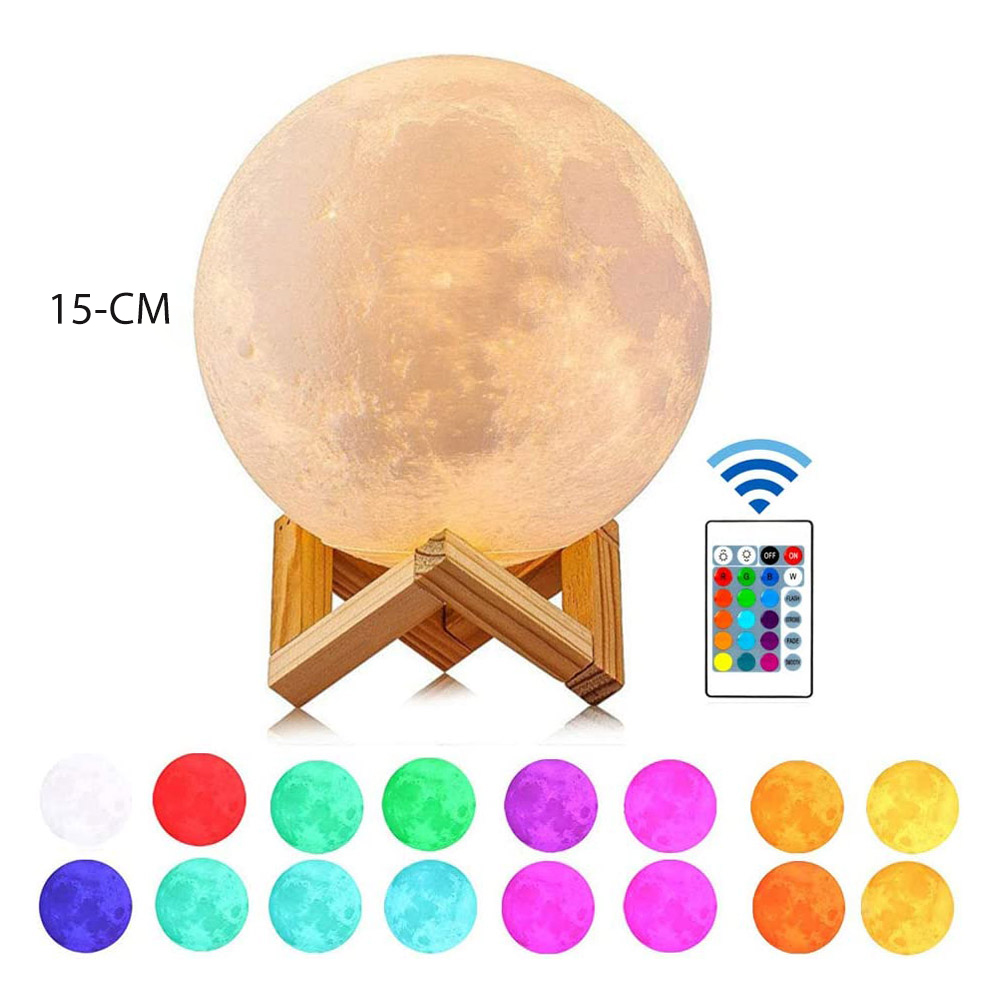 Rechargeable LED Moon Light with Remote Control 15-cm - TezkarShop ...