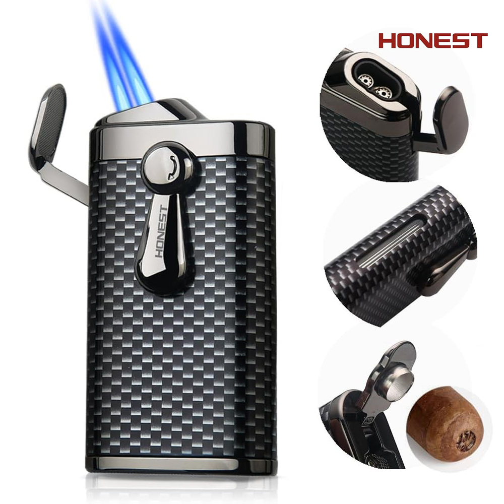 HONEST Torch Lighter Double Jet Flame With Punch - TezkarShop Official ...