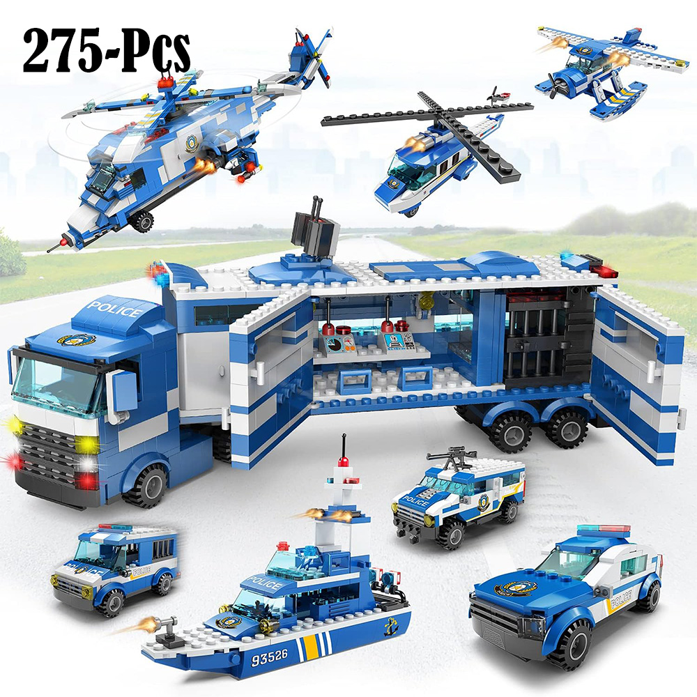 Police Car Building Blocks - 275 Pcs - TezkarShop Official Website