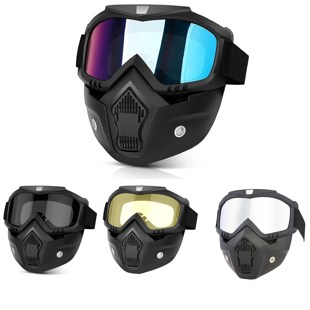 Goggle Mask Anti Scratch UV Protective For Skiing & Motorcycle ...