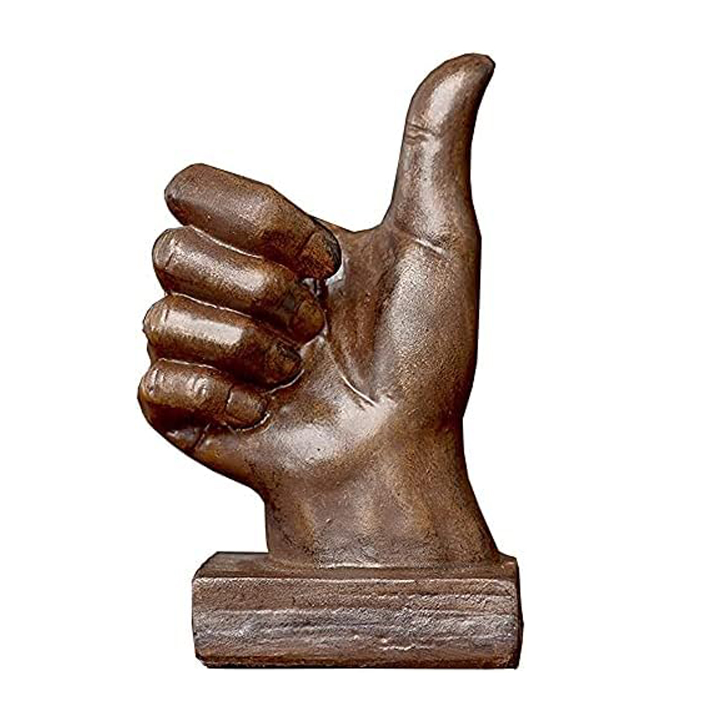 Vintage Statue Thumbs-Up Good Hand Signal Resin Statue 16-cm ...