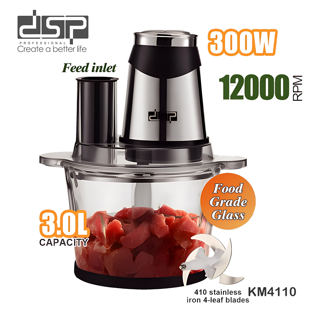 DSP KM4110, Food Chopper 𝑰𝒏𝒅𝒆𝒑𝒆𝒏𝒅𝒆𝒏𝒕 𝒇𝒆𝒆𝒅𝒊𝒏𝒈 𝒊𝒏𝒍𝒆𝒕 - TezkarShop ...