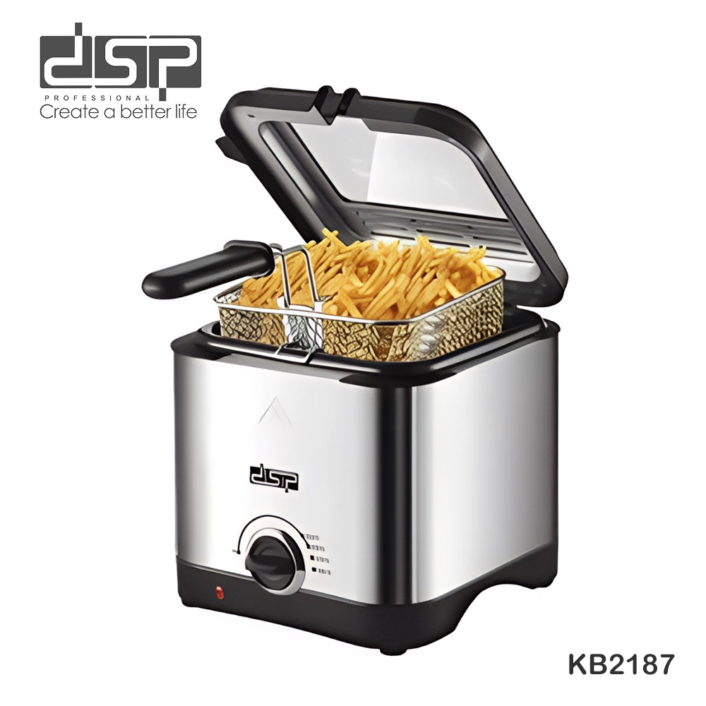 DSP KB2187 Electric Deep Fryer – 1.5L, 1000W - TezkarShop Official Website