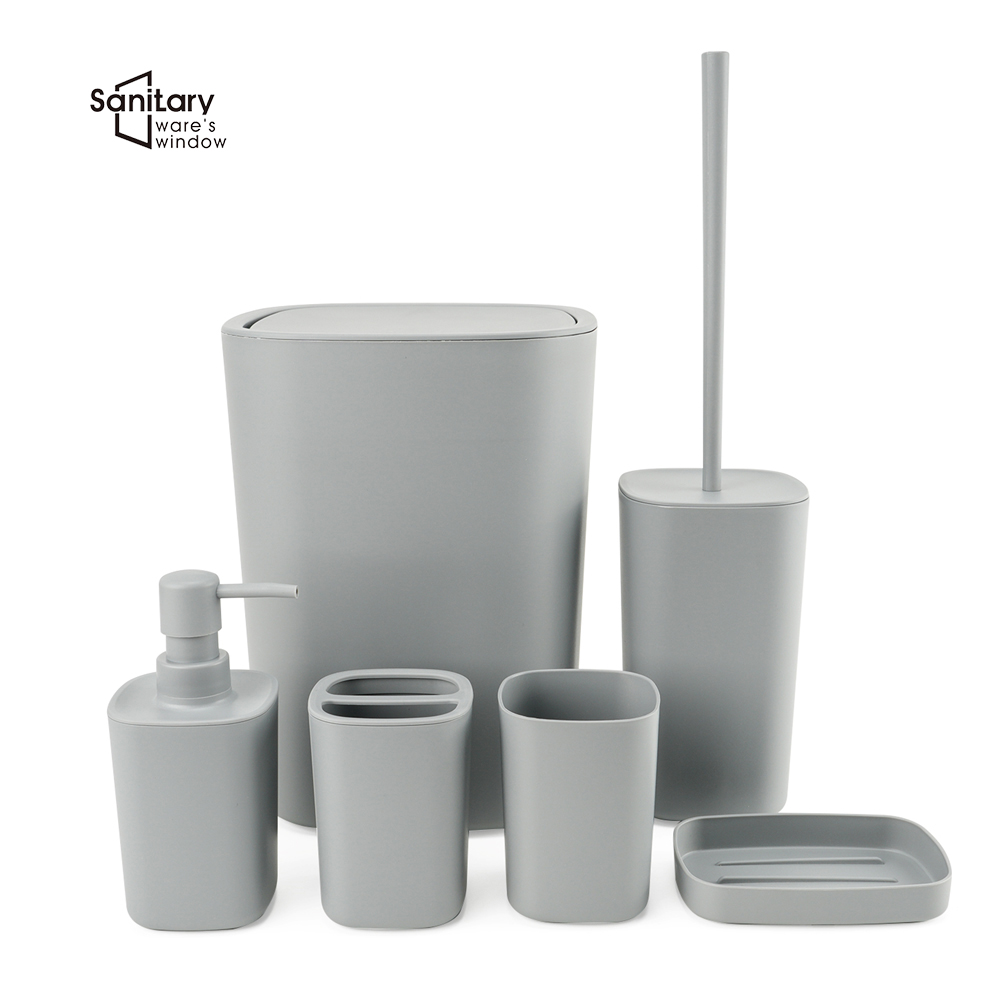 Sanitary 6-Pcs ABS Luxurious Bathroom Accessories Set - TezkarShop ...