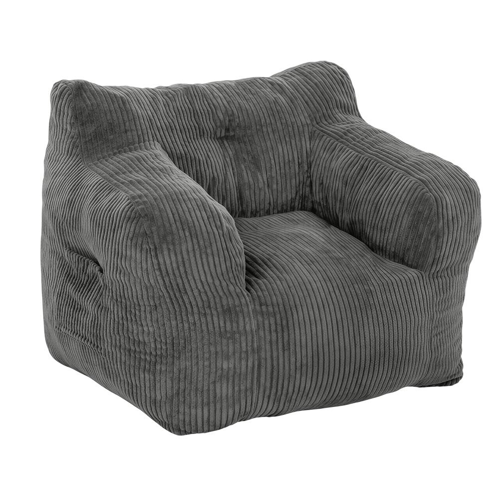 Single Grey Bean Bag Chair – Filling Included - TezkarShop Official Website